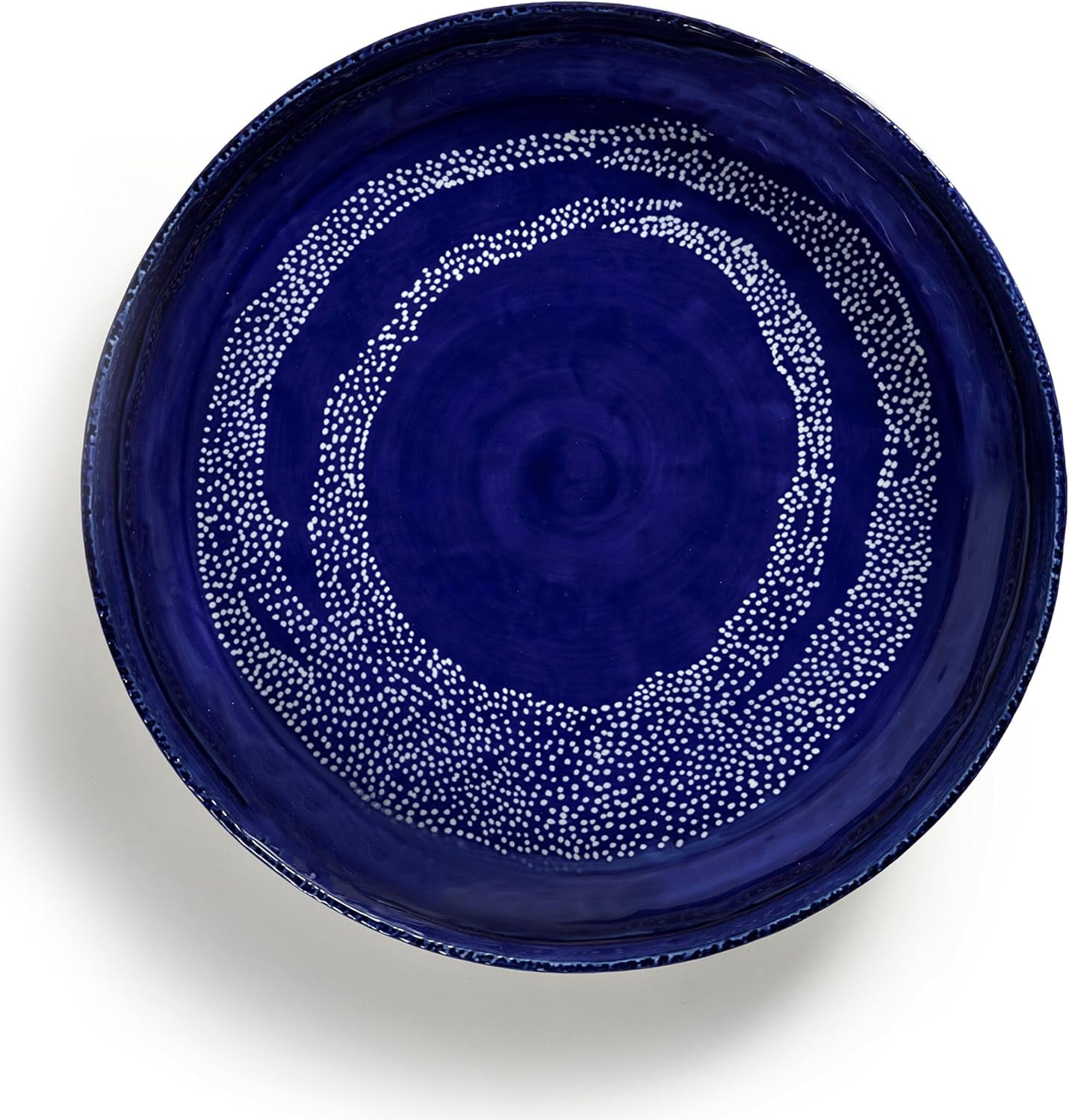 Blue Serving Plate with White Bottom | Feast tableware by Ottolenghi ...