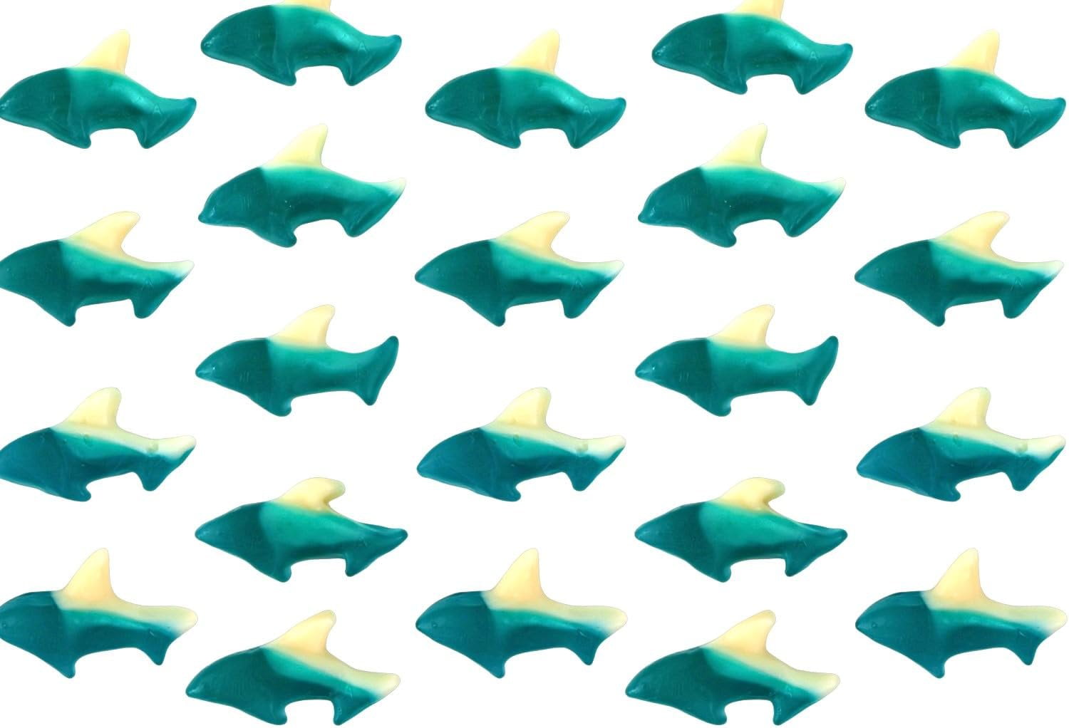 Blue Shark Gummy Candy- Cherry, Lemon Lime and Blue Raspberry ...