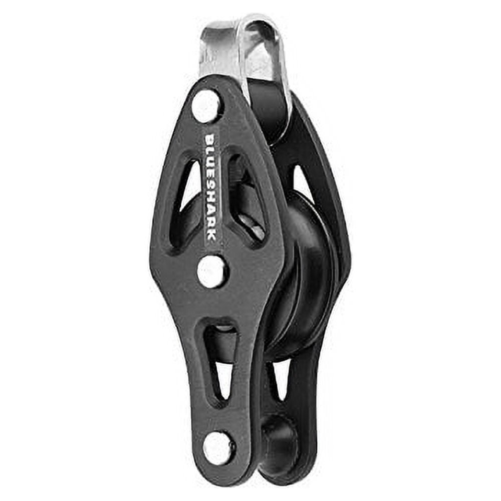 Blue Shark-Sailing Pulley Blocks Ball Bearing 28mm Single Becket Fixed ...