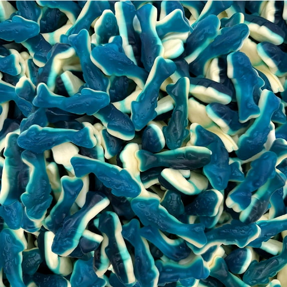 Blue Sharks Gummy Candy ESF27 | 1 Pound Bag | Fruity Shark Gummies ...