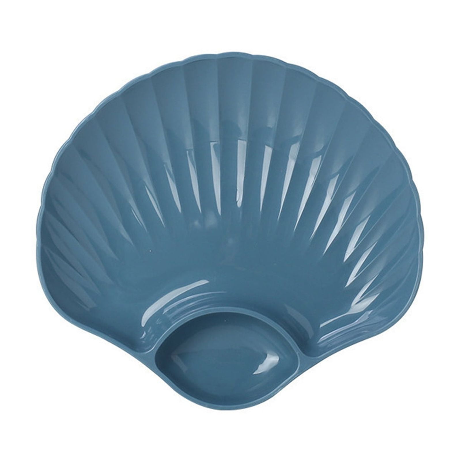 Blue Shell Shaped Dinner Plates Set Microwave Safe Dishwasher Safe ...