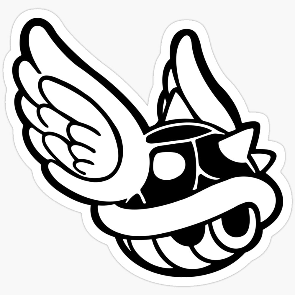 Blue Shell Sticker Phone Decal Water Bottle Stickers Car Decals, Laptop ...