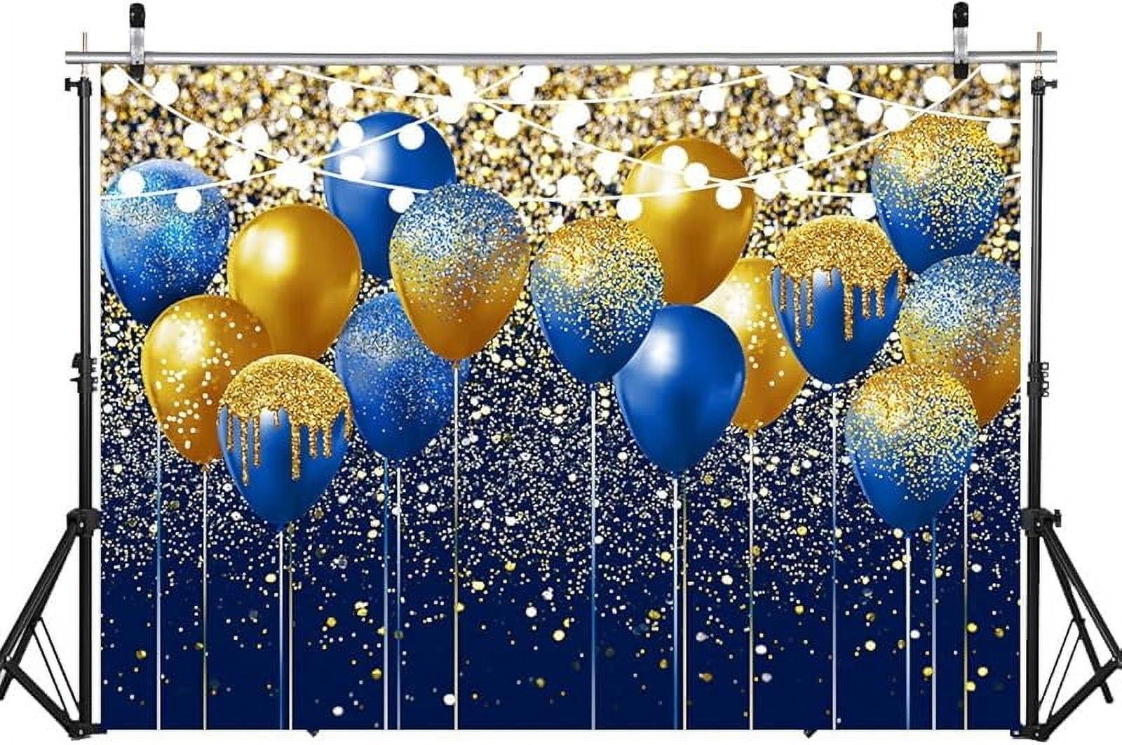 Blue and Silver Backdrop Royal Blue Backdrop Navy Blue Backdrop Royal ...