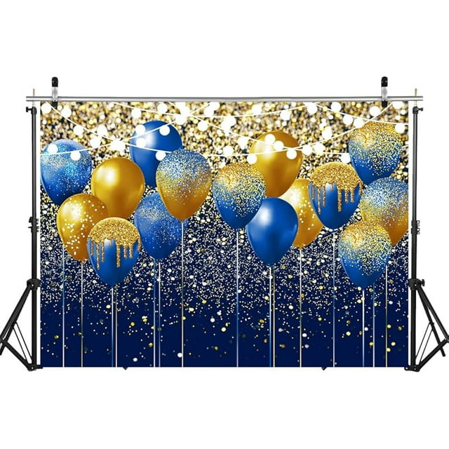 Blue and Silver Backdrop Royal Blue Backdrop Navy Blue Backdrop Royal ...