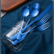 Walmart's 20-Piece Blue Silverware Set, Complete Stainless Steel ...