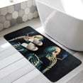 Blue Skeleton Bathroom Runner Rugs Non Slip Washable Absorbent Narrow ...