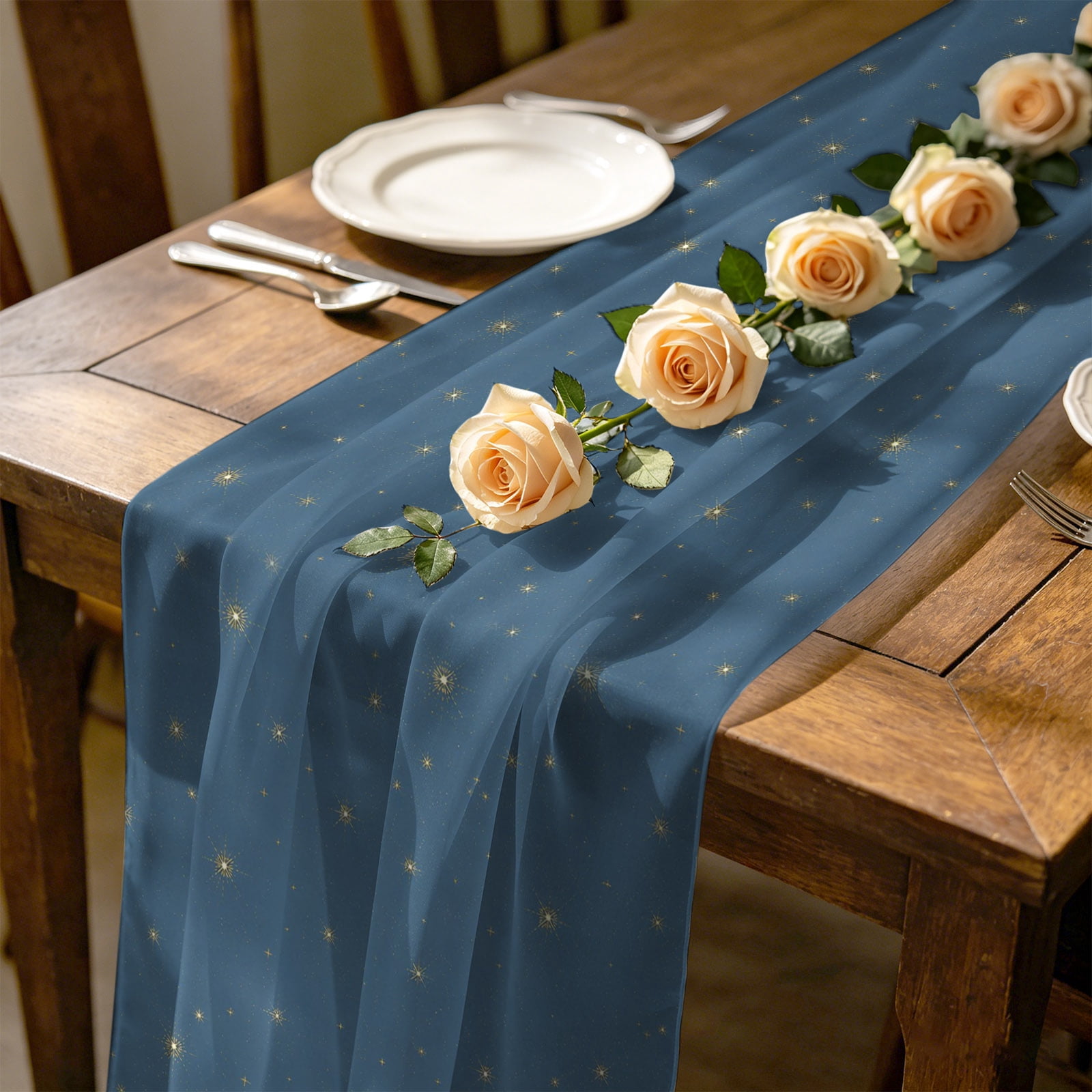 Blue Sky 10 ft Cheesecloth Table Runner for Wedding 27"x120", Country ...