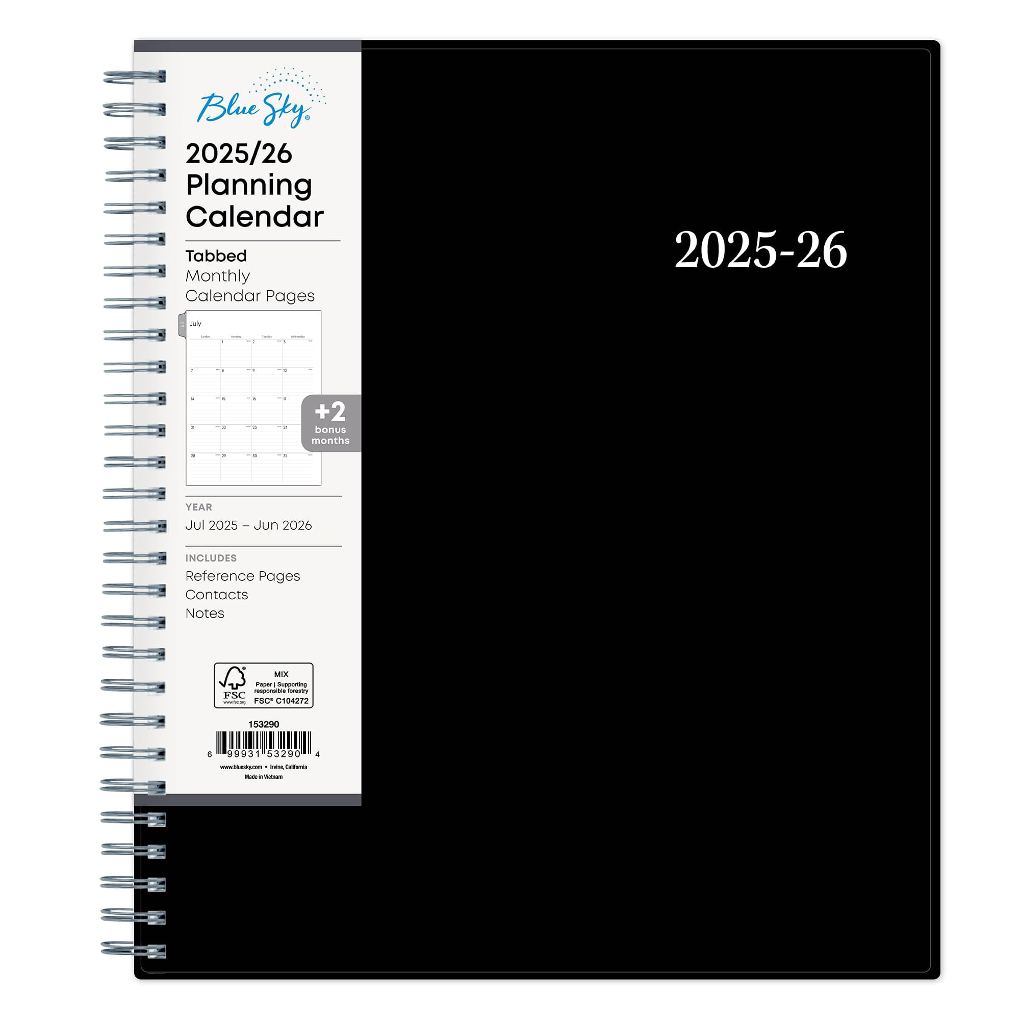 Blue Sky 2025-2026 Monthly Academic Year Planner Calendar, July 2025 ...