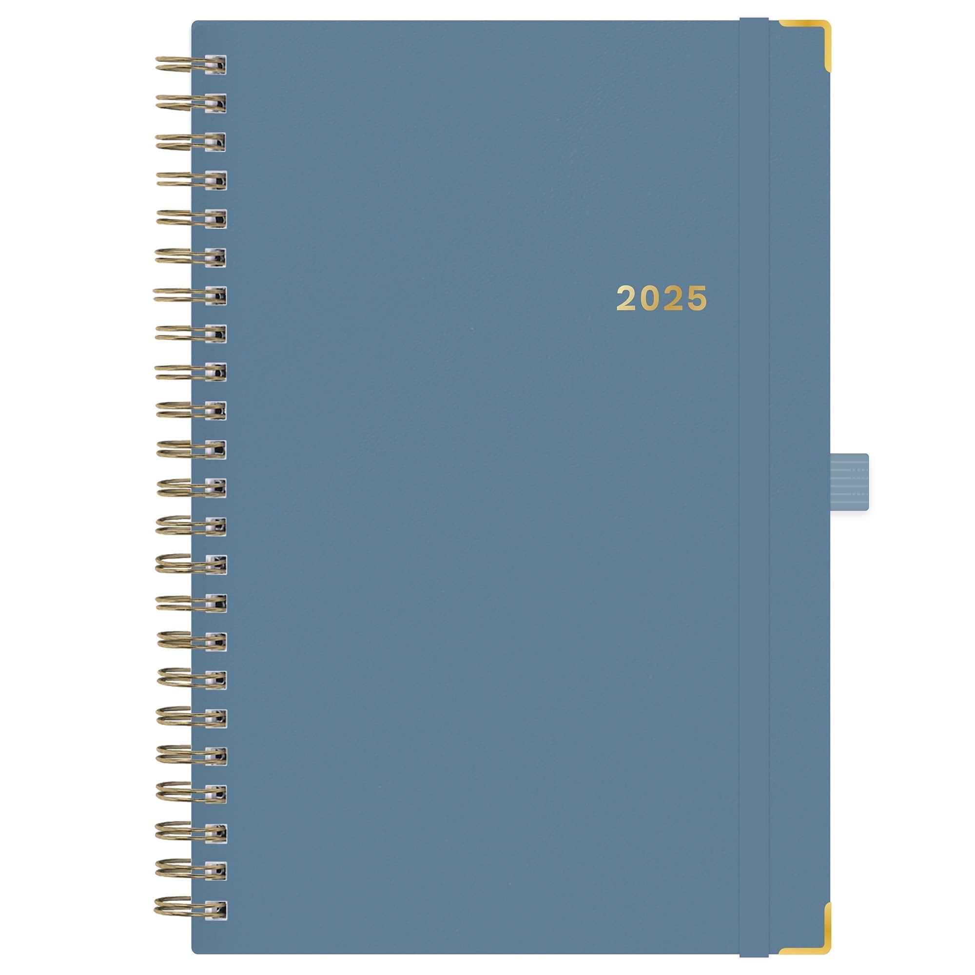 Blue Sky 2025 Weekly Monthly Planner, 5 x 8, Blue Haze Faux Leather ...