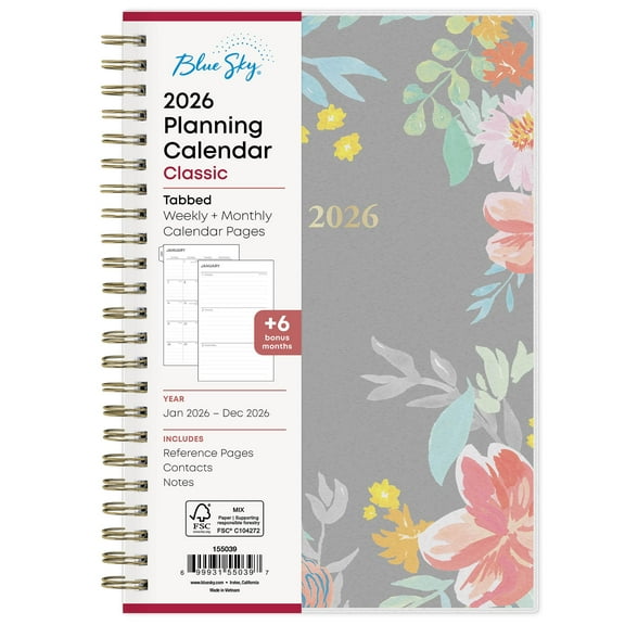 2026 Weekly and Monthly Planner Calendar, January 2026 - December 2026 ...