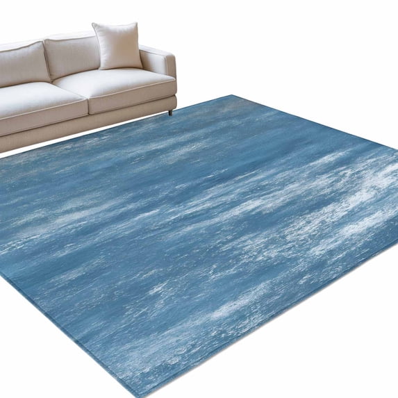 Blue Sky 5x7ft Non Slip Area Rug Modern Abstract Gradient Blue Texture ...