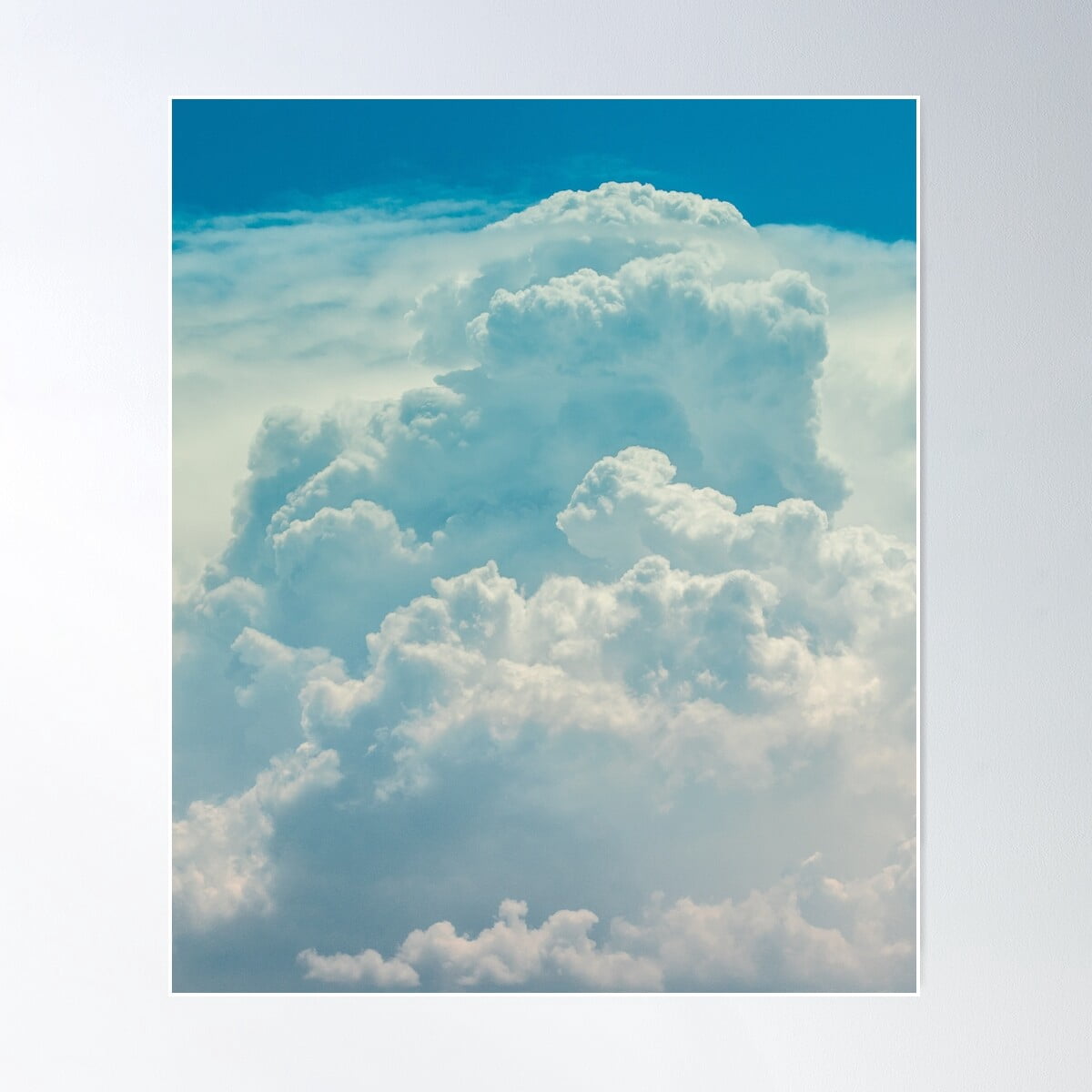 Blue Sky And Clouds Poster Wall Art Modern Wall Decor Wall Art Home ...