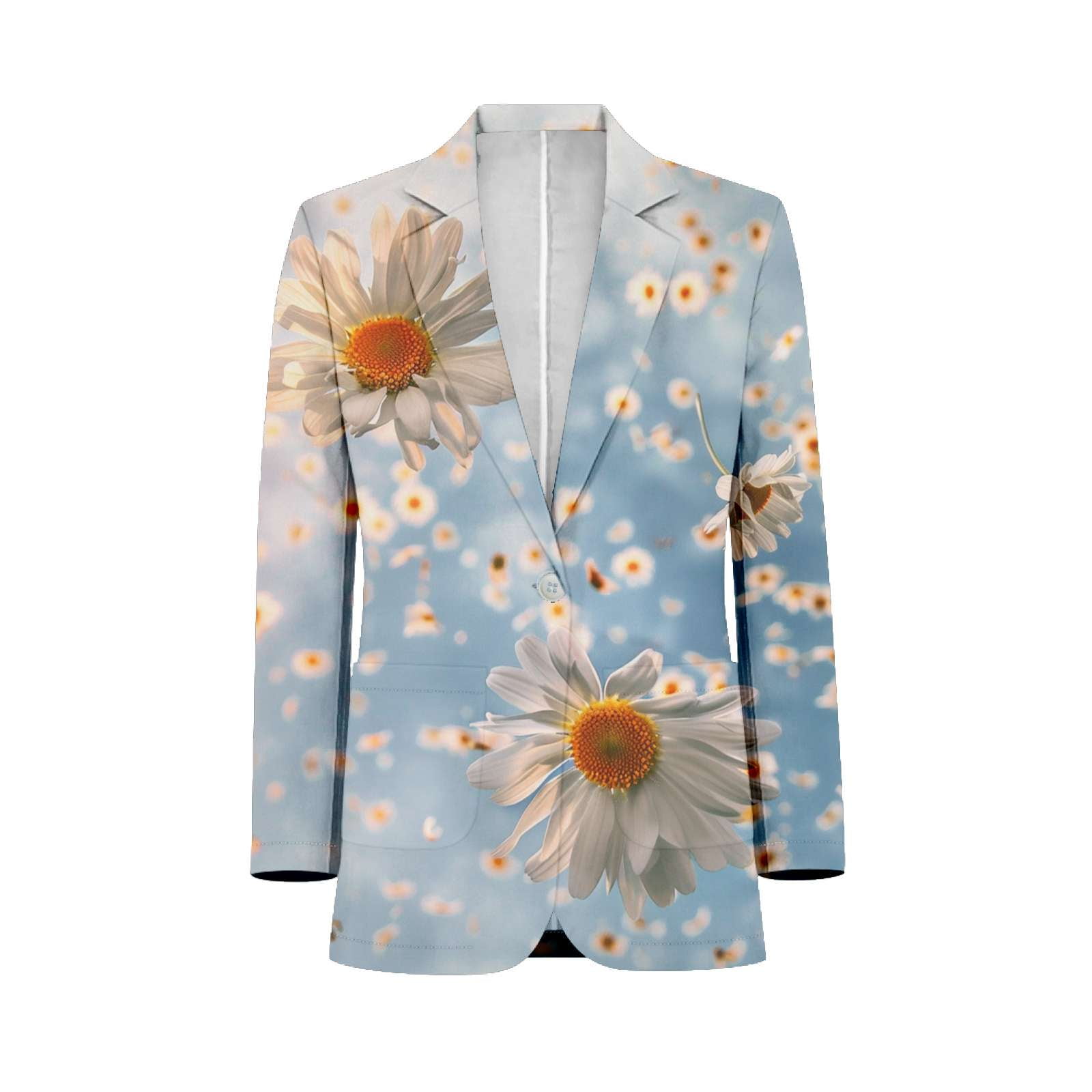 Blue Sky And Flora Customized Men's Suits full man Shawl Collar ...