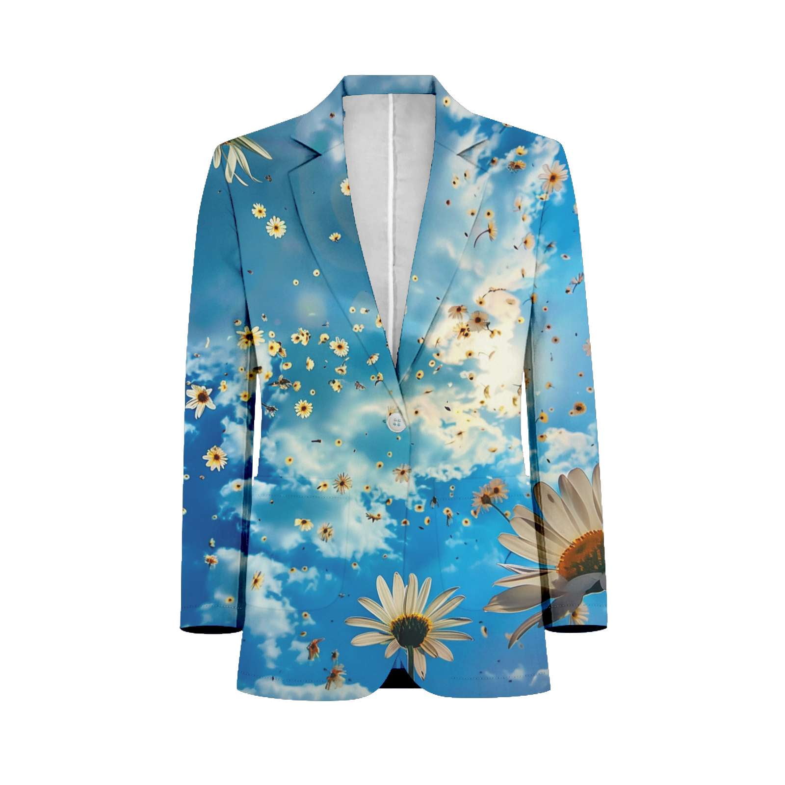 Blue Sky And Flora Mens Suits Shawl Collar Slim Fit Suit Mens Groom ...