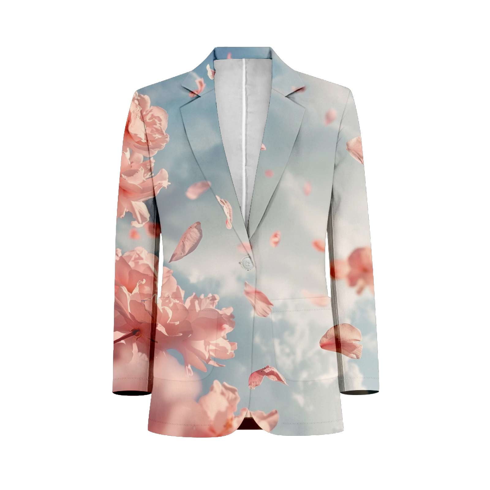 Blue Sky And Flora Mens Suits Shawl Collar Slim Fit Suit Mens Groom ...
