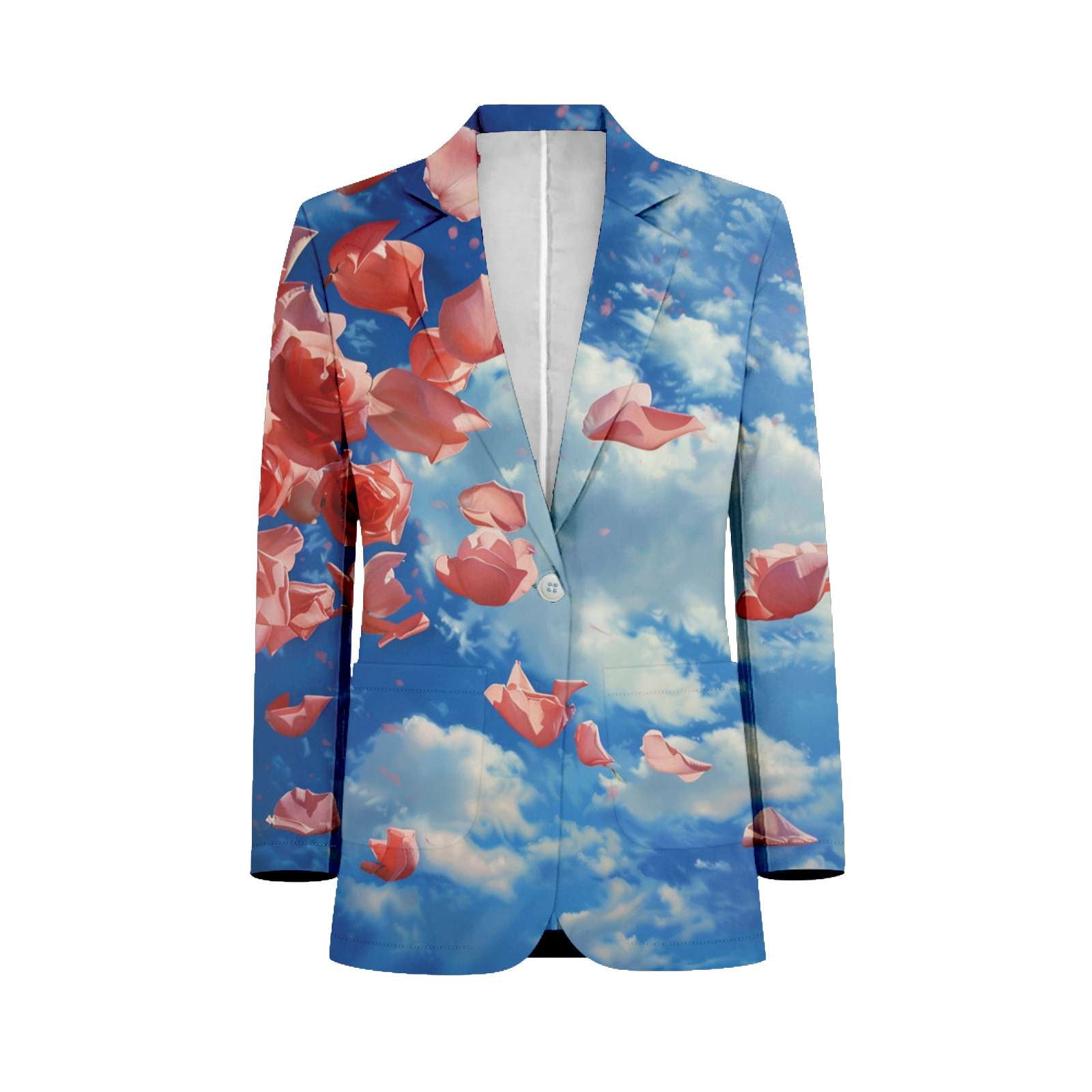 Blue Sky And Flora Mens Suits Shawl Collar Slim Fit Suit Mens Groom ...