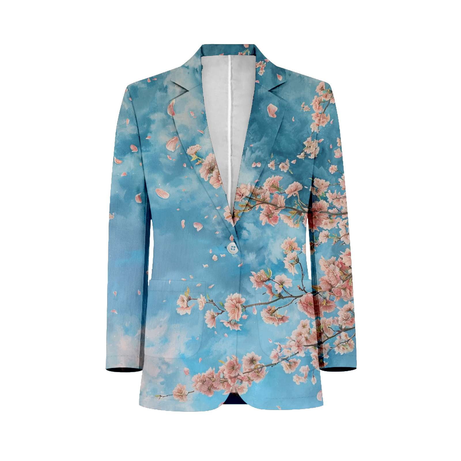 Blue Sky And Flora Mens Suits Shawl Collar Slim Fit Suit Mens Groom ...