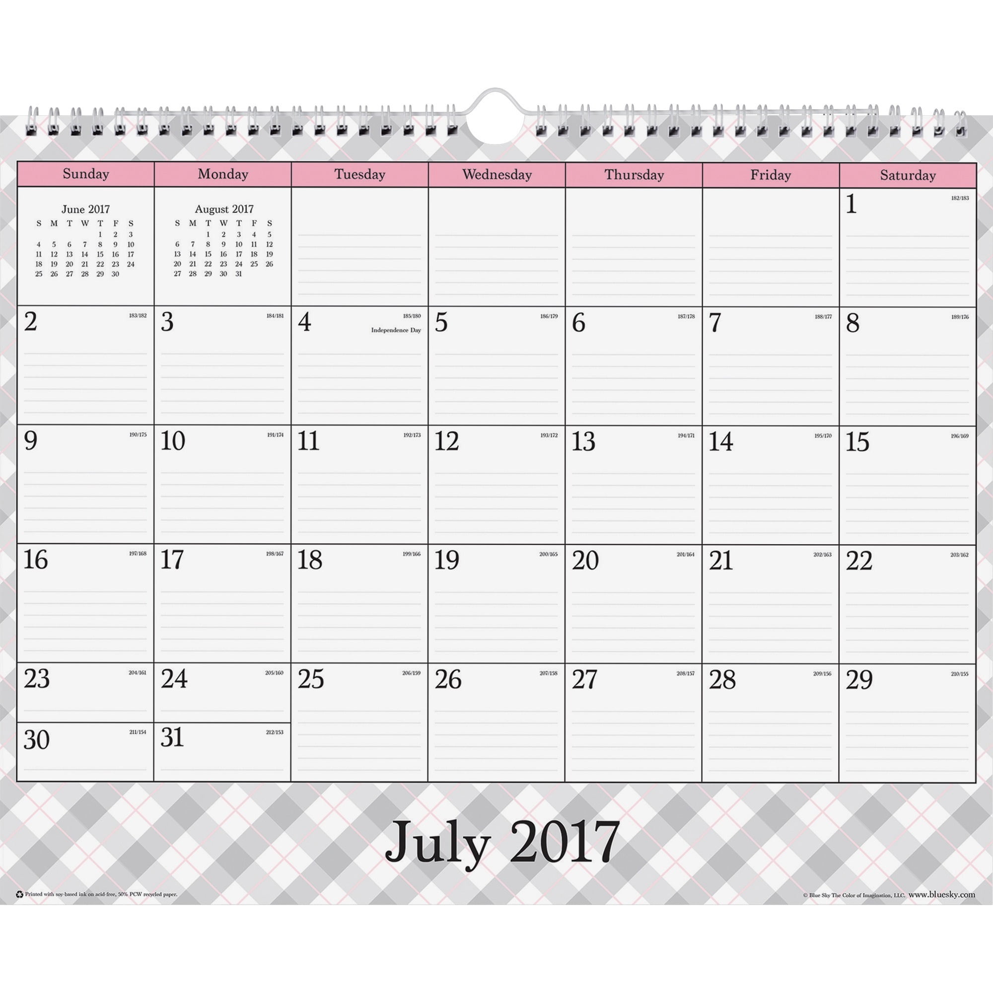 Blue Sky, BLS100173, Cooper Wall Calendar, 1 Each, Multicolor - Walmart.com