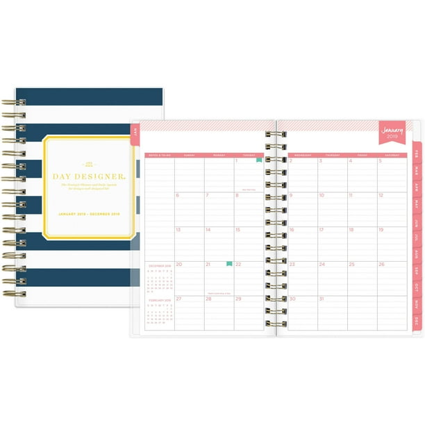 Blue Sky, BLS103623, Day Designer Navy Strip Weekly/Monthly Planner, 1 ...
