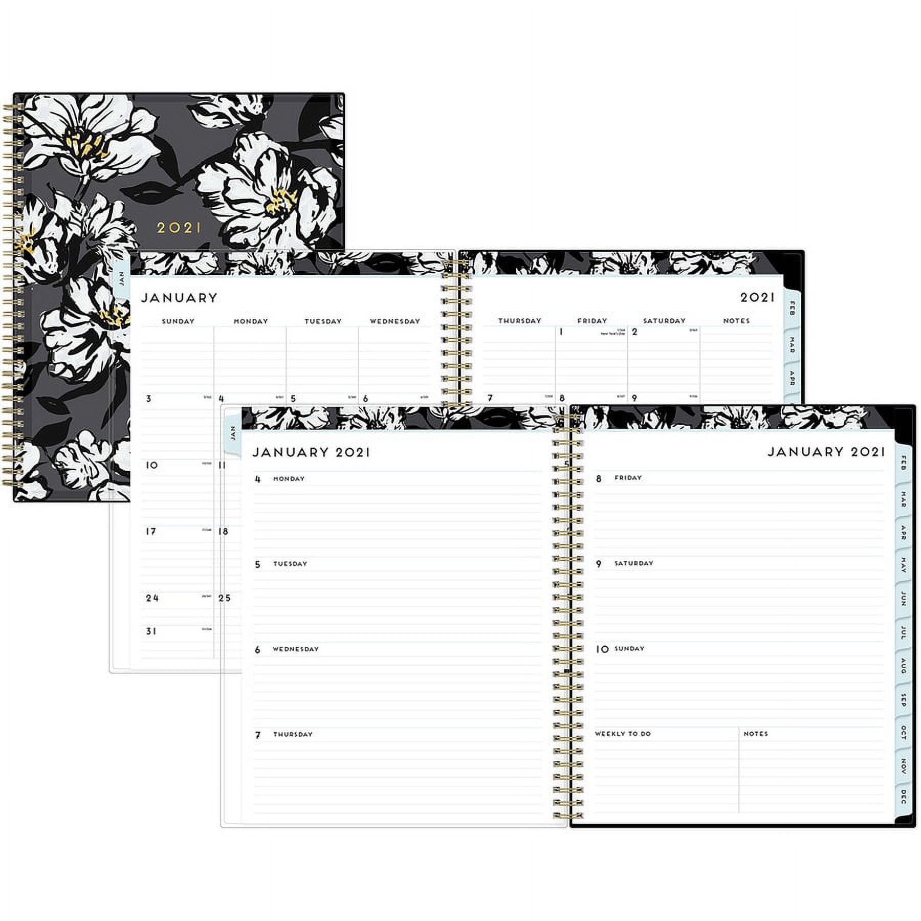 Blue Sky, BLS110211, Baccara Dark Weekly/Monthly Planner, 1 Each, Black ...