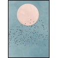 Blue Sky Birds Poster Wall Art Modern Wall Decor For Living Room ...