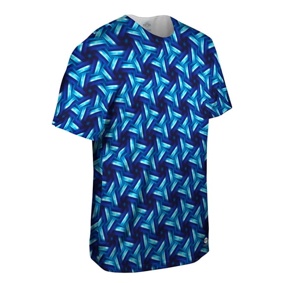 Blue Sky Black Sea Murano Pattern Mens T-Shirt All Over Print - Walmart.com