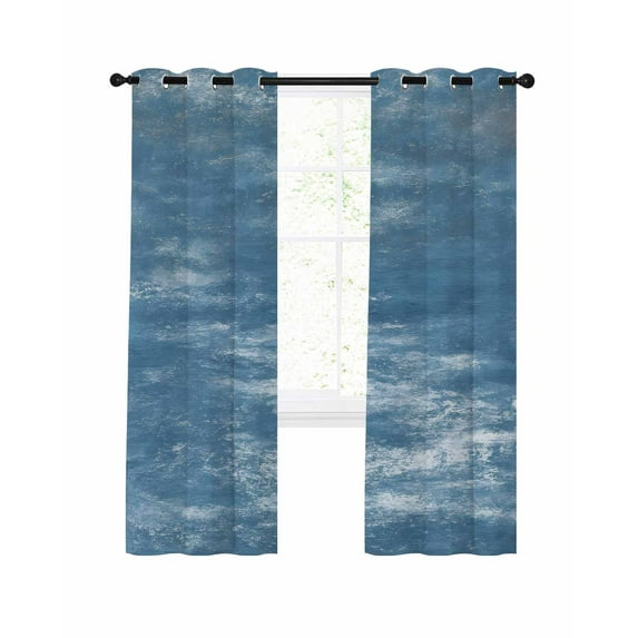 Blue Sky Blackout Curtains for Bedroom Living Room, Modern Abstract ...