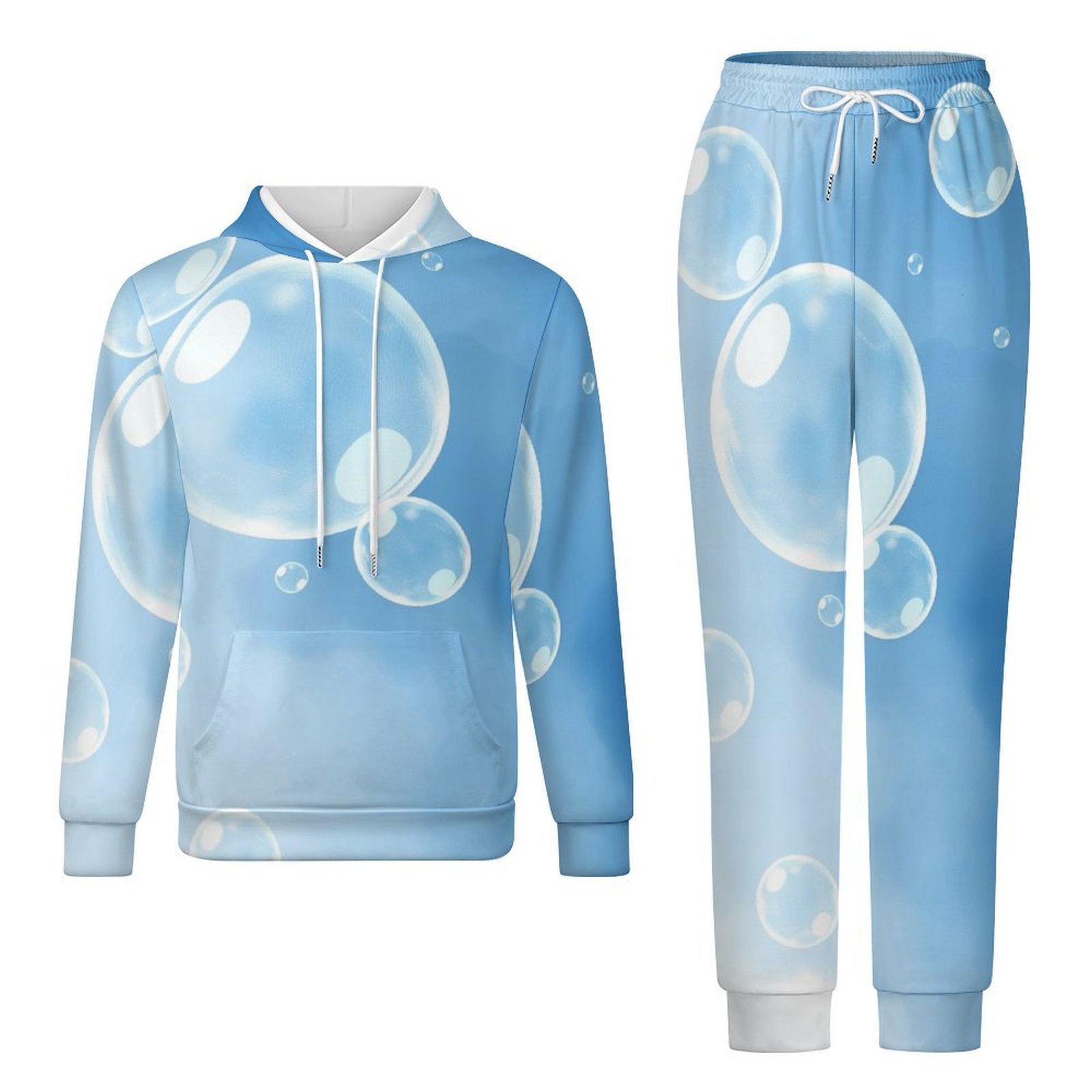 Blue Sky Bubbles Hoodie And Pants Set Tracksuit Men Women Clothing Suit ...