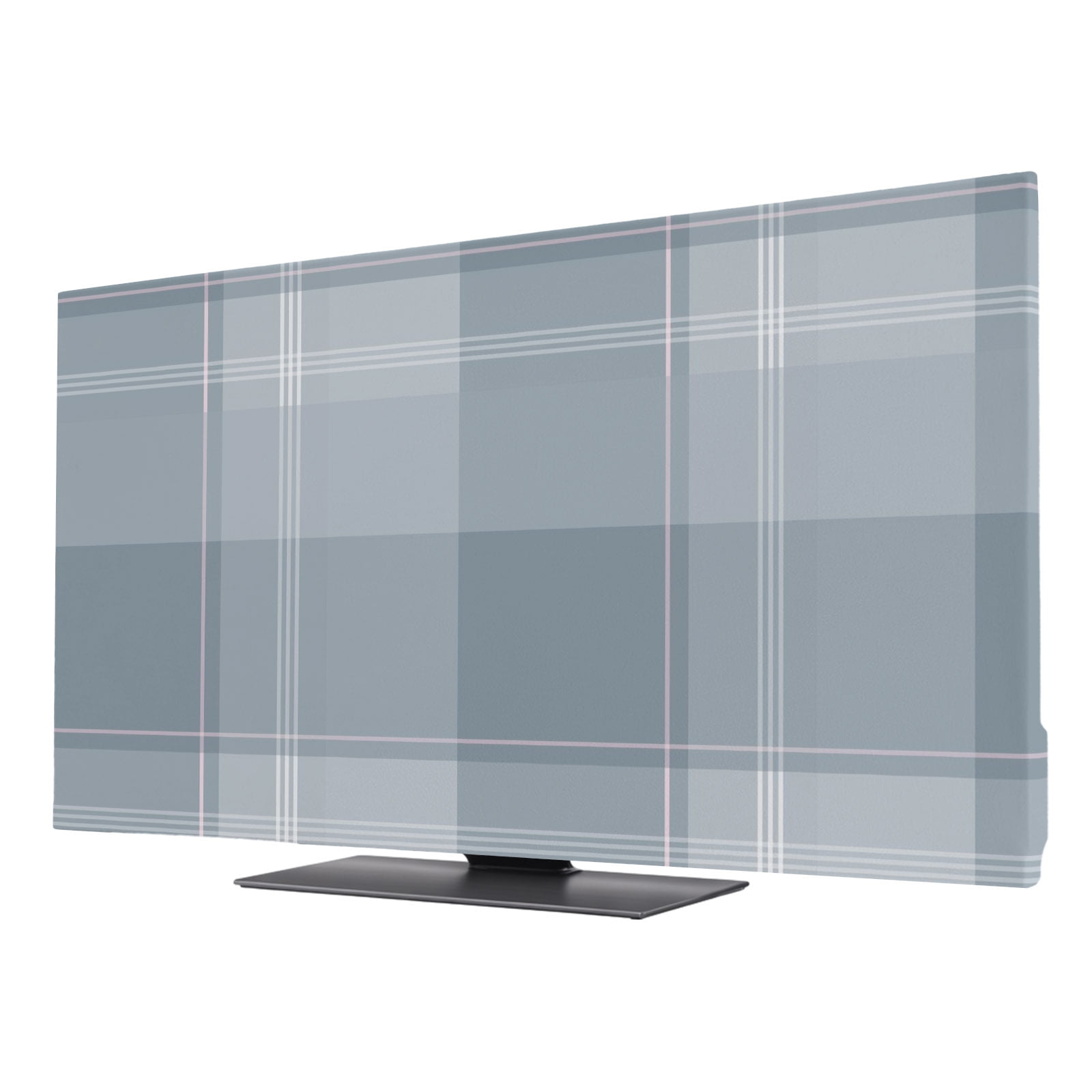 Blue Sky Buffalo Plaid TV Cover for 24 Inch Screen, Stretch Fabric ...