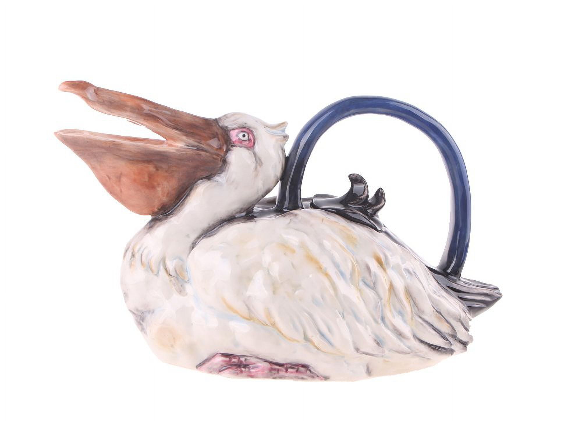 Blue Sky Ceramic Pelican Teapot, 11 x 5.5 x 6.5" - Walmart.com