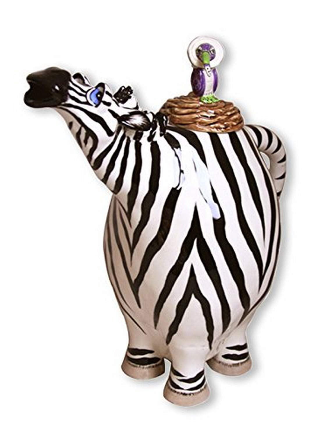 Blue Sky Ceramic Zebra Teapot, 9 x 5 x 9.5" - Walmart.com