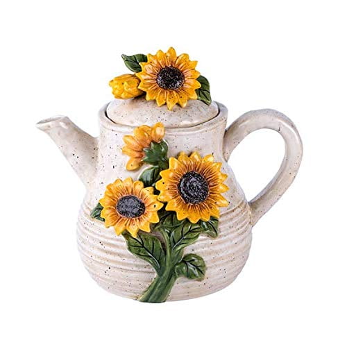 Blue Sky Ceramics Sunflower Teapot - Walmart.com