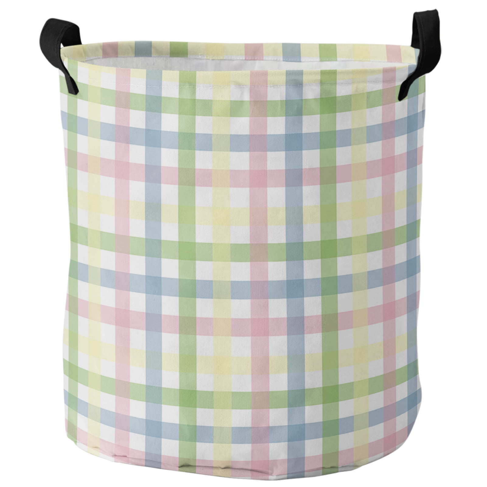Blue Sky Checkered Pattern In Sprg Foldable Laundry Basket Kid Toy ...