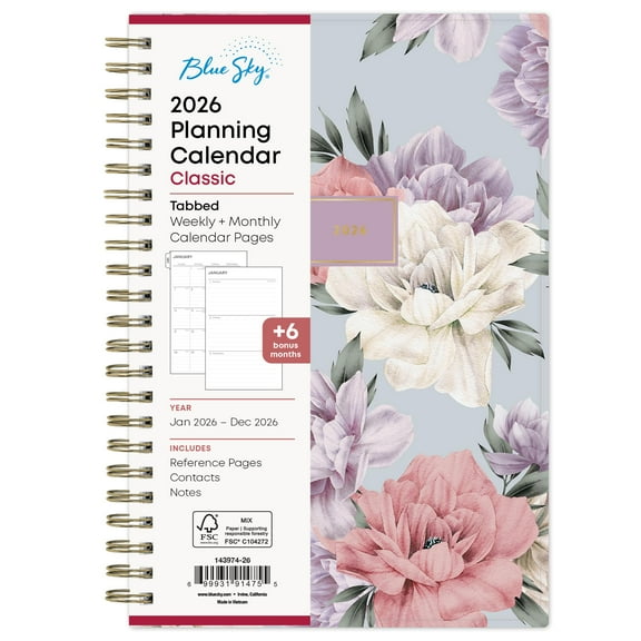 2026 Weekly and Monthly Planner Calendar, January 2026 - December 2026 ...