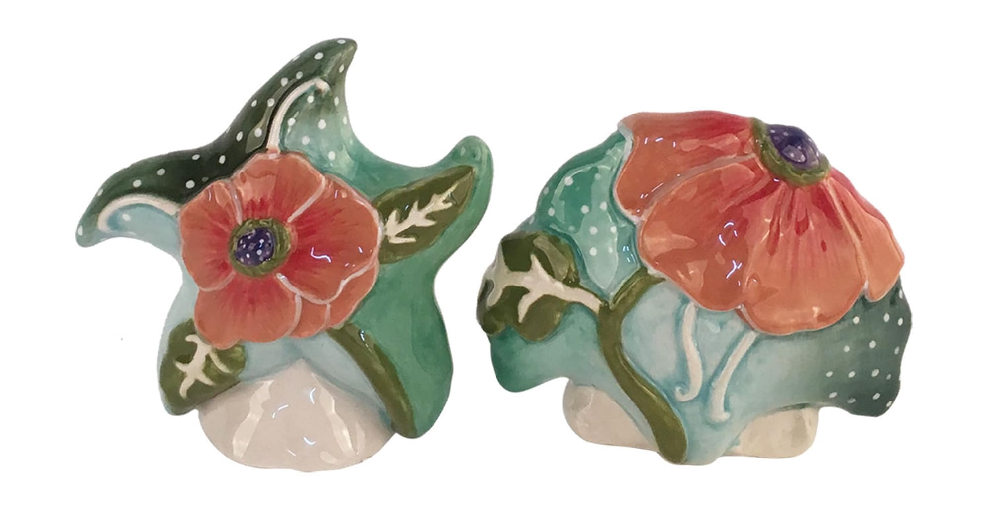 Blue Sky Clayworks Coastal Starfish and Shell Salt and Pepper Set, 6.5 ...