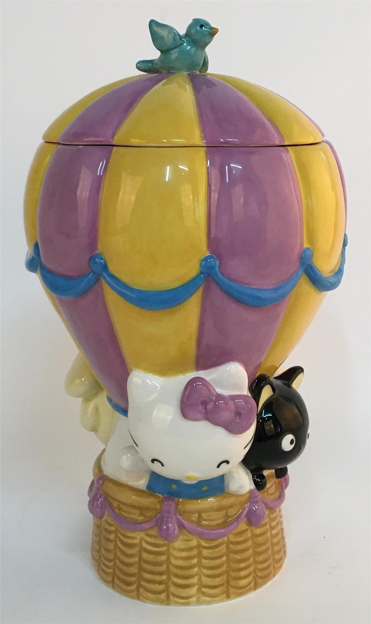 Blue Sky Clayworks Hello Kitty and Chococat Hot Air Baloon Cookie Jar ...