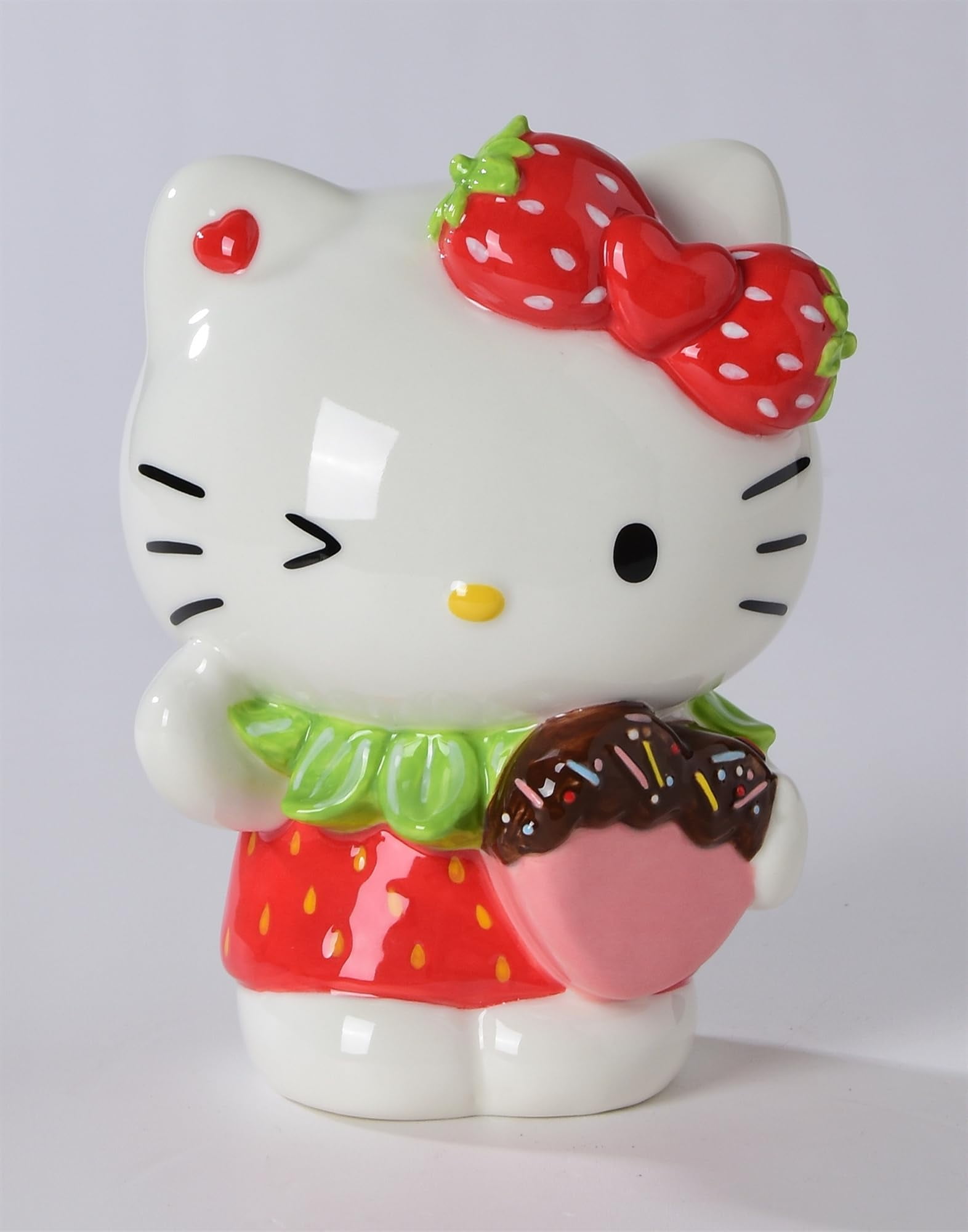 Blue Sky Clayworks Hello Kitty with Strawberry Figurine, 6.5-inch ...