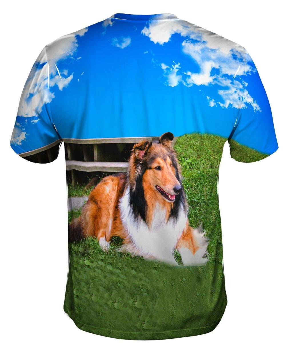 Blue Sky Collie Mens T-Shirt All Over Print - Walmart.com