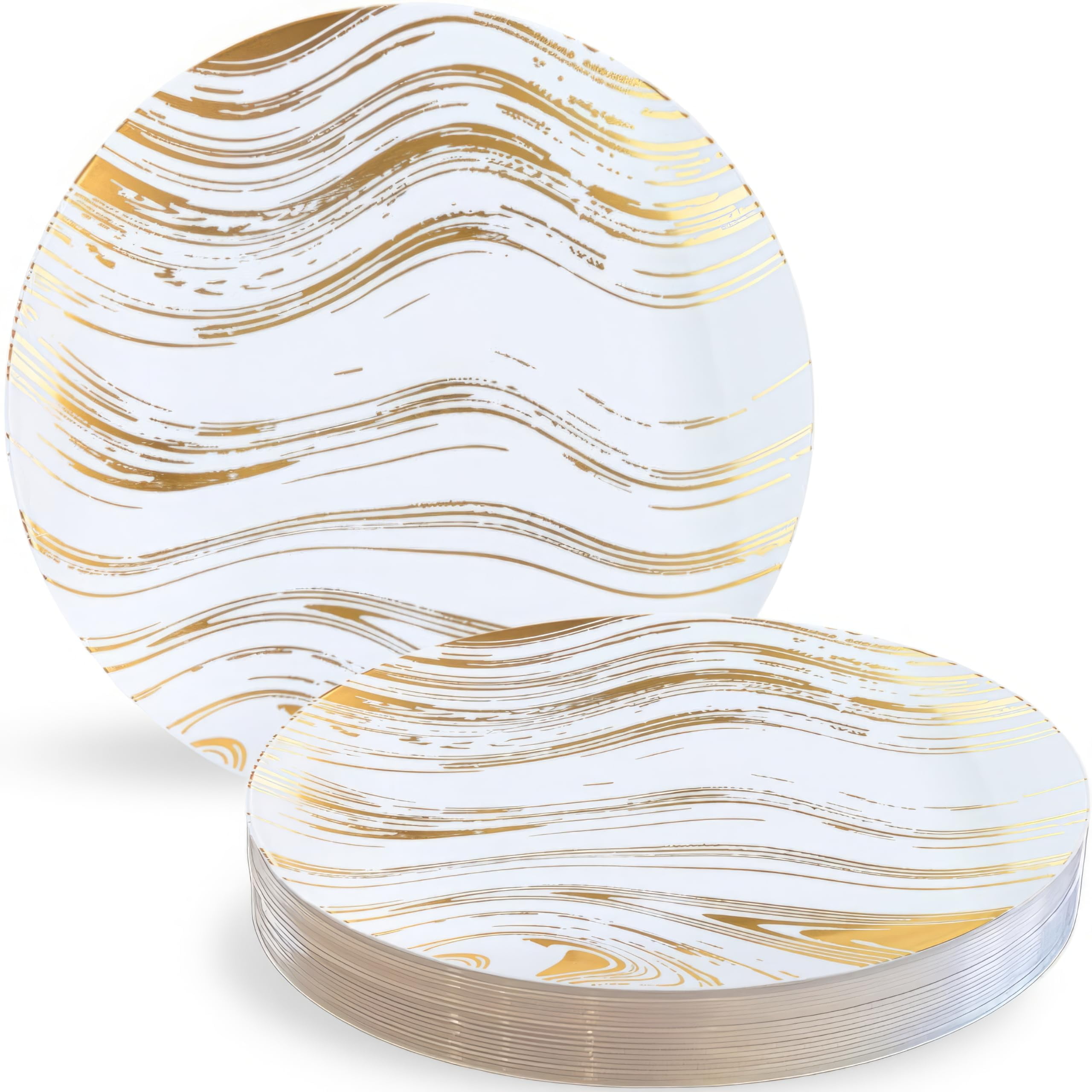 Blue Sky Curve Dinnerware RRF12 Disposable Plates 6" Round - 10 Count ...