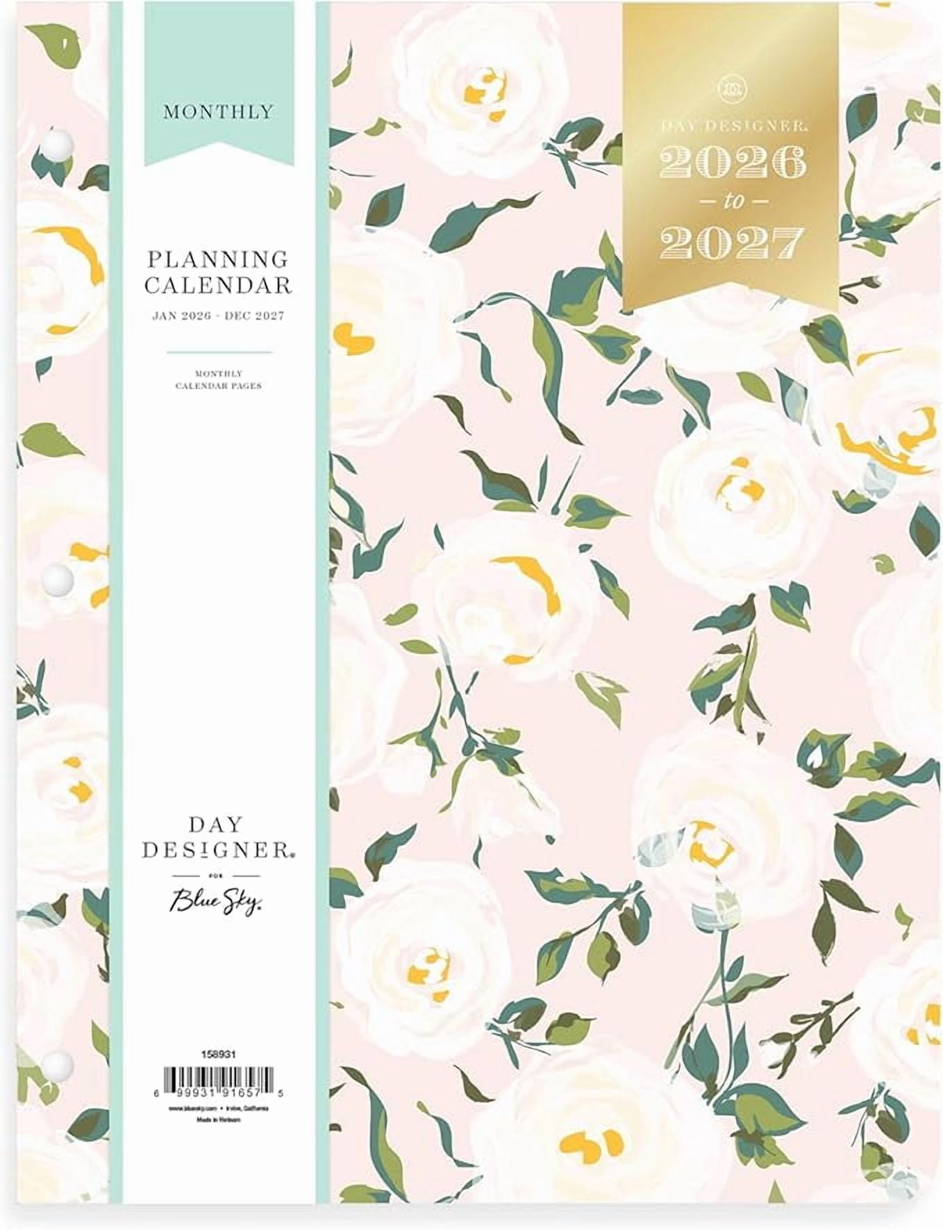 Blue Sky Day Designer 24 Month 2026 Calendar, Jan 2026 - Dec 2027, 8.5 ...