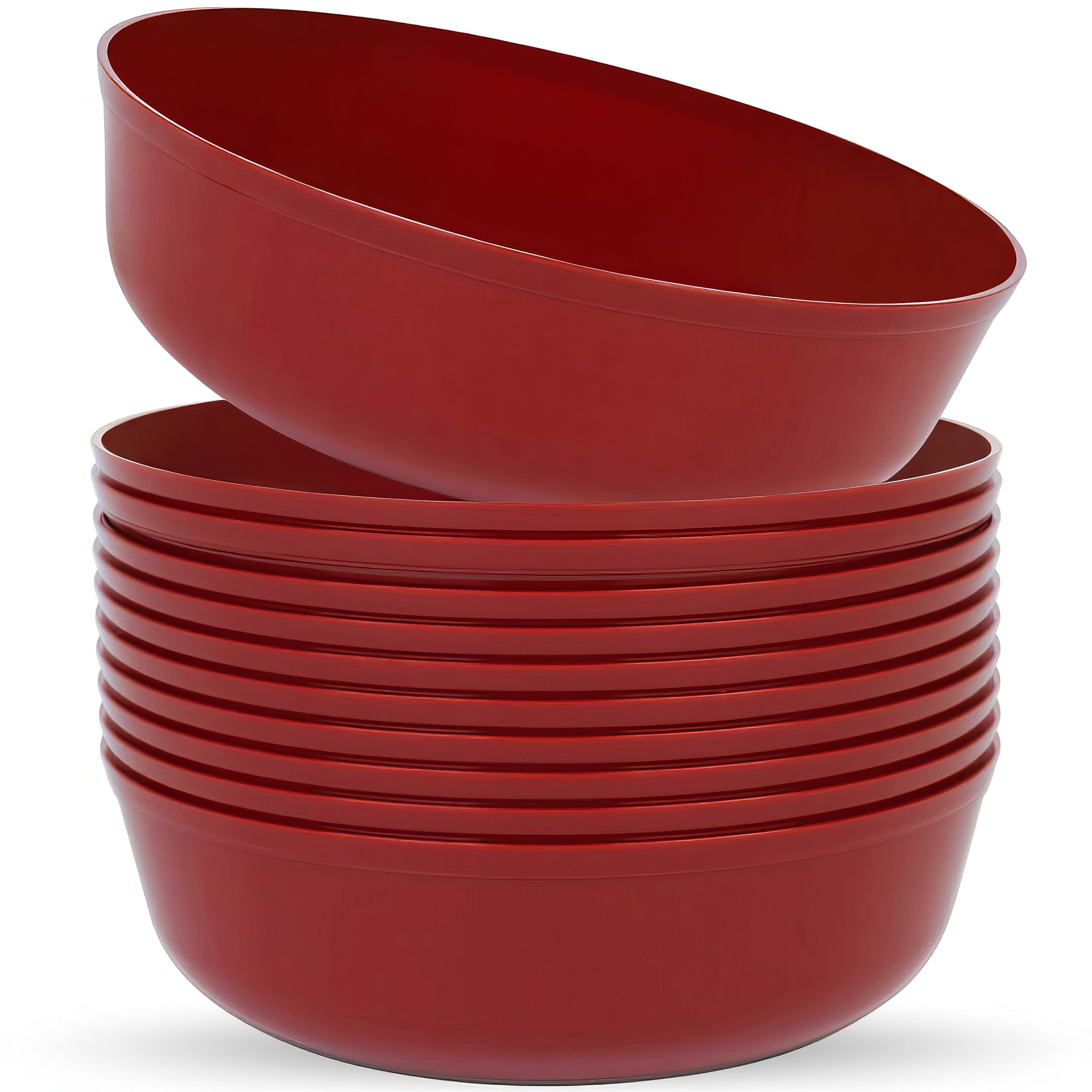 Blue Sky Edge Cranberry Bowls - AFN116 oz (10 Count) Disposable Round ...