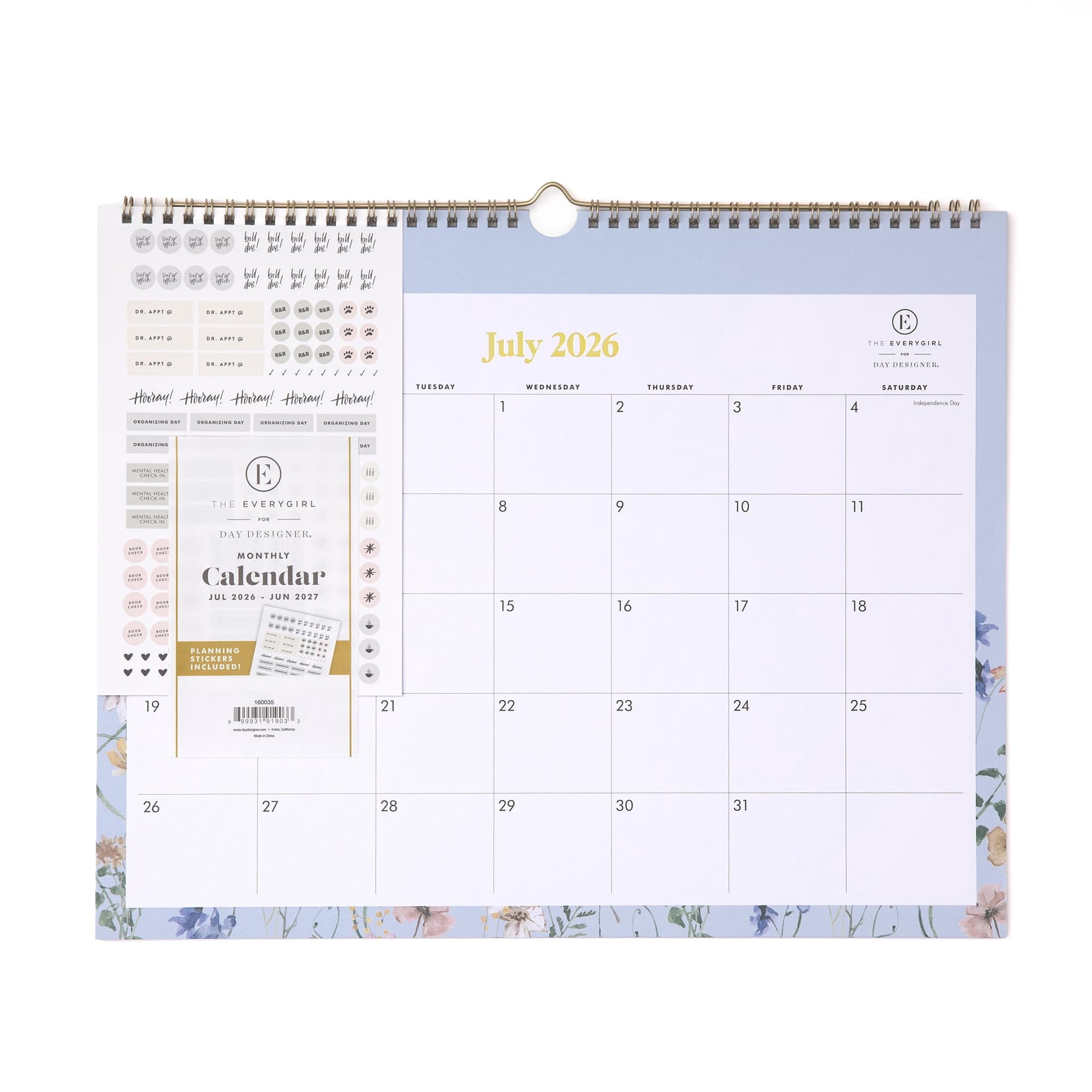 Blue Sky The Everygirl 2026-2027 Monthly Academic Year Wall Calendar ...