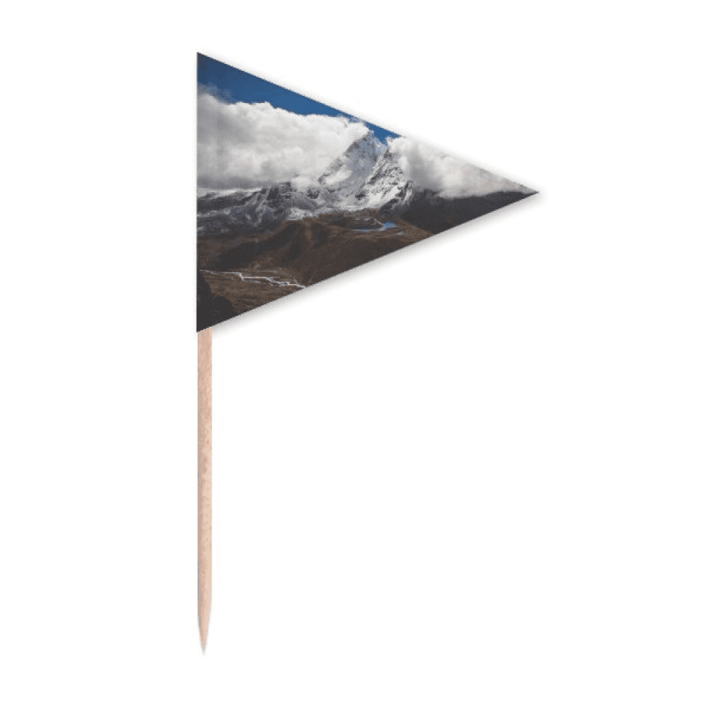 Blue Sky Forestry Science Nature Scenery Toothpick Triangle Cupcake ...