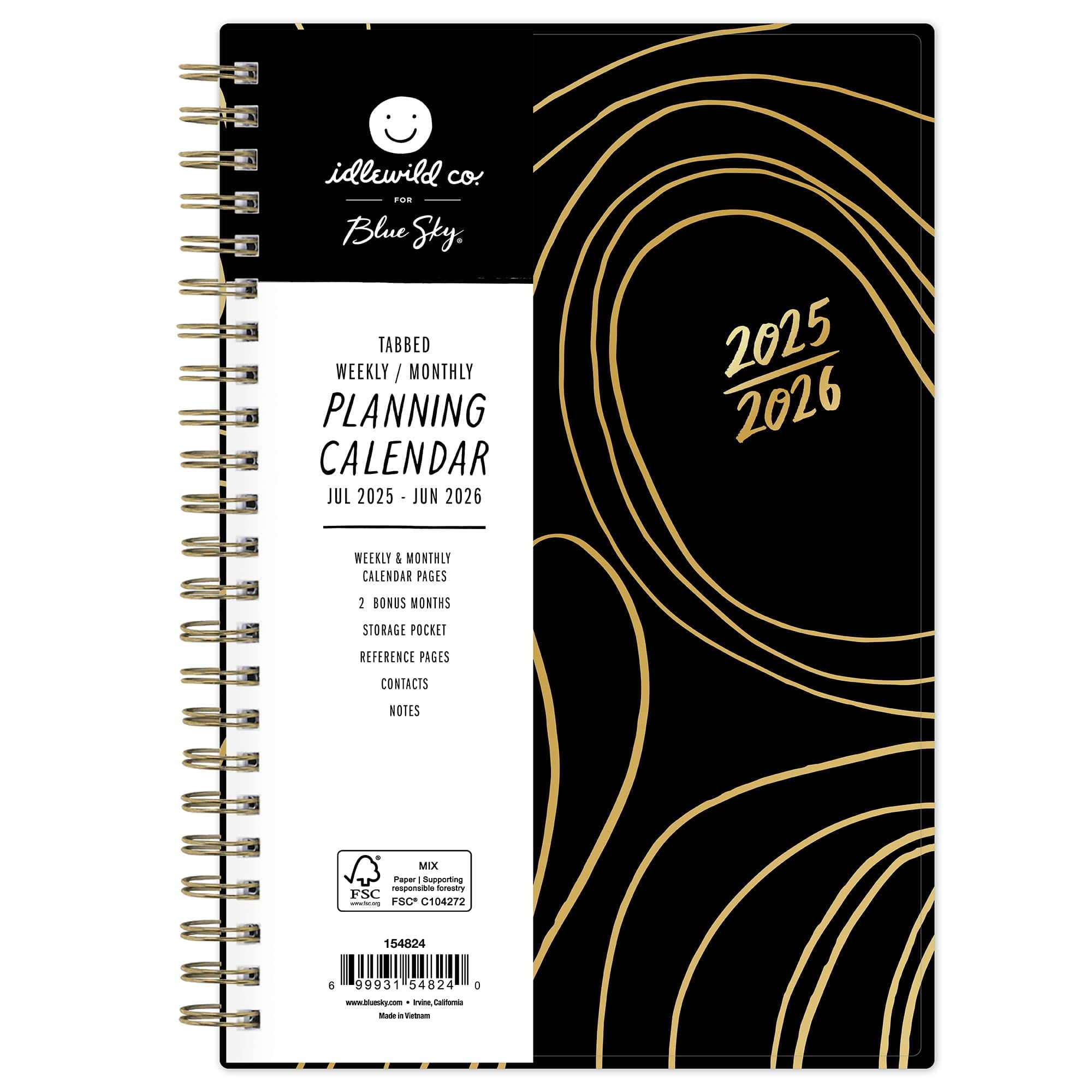 Blue Sky Idlewild 2025-2026 Academic Year Weekly and Monthly Planner ...