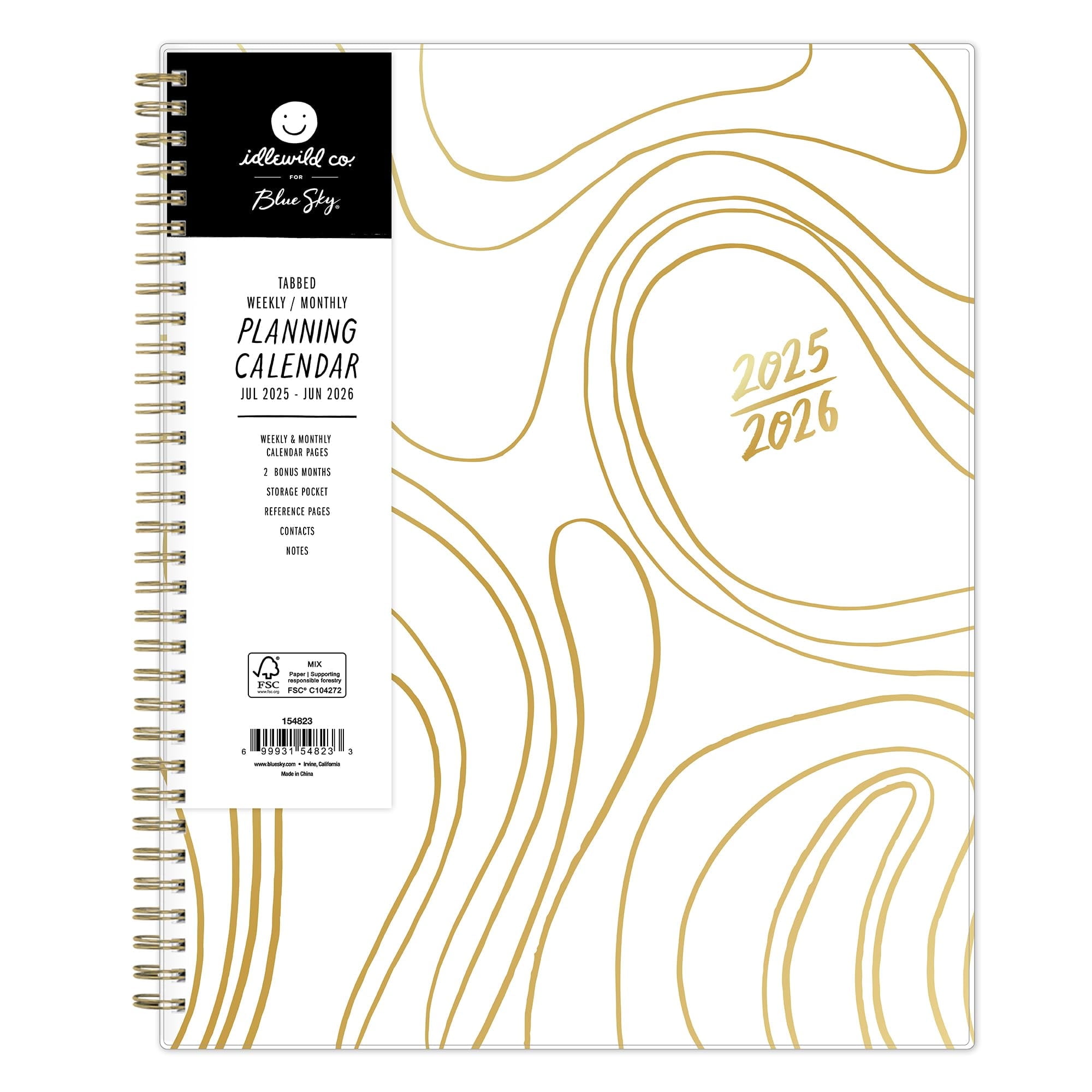 Blue Sky Idlewild 2025-2026 Weekly and Monthly Academic Year Planner ...
