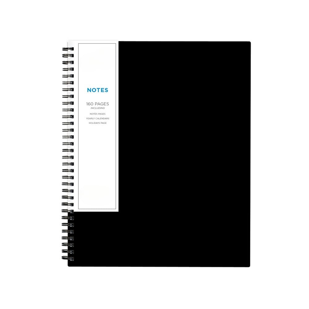 Blue Sky Notebook 8.5 in x 11 in, Black - Walmart.com