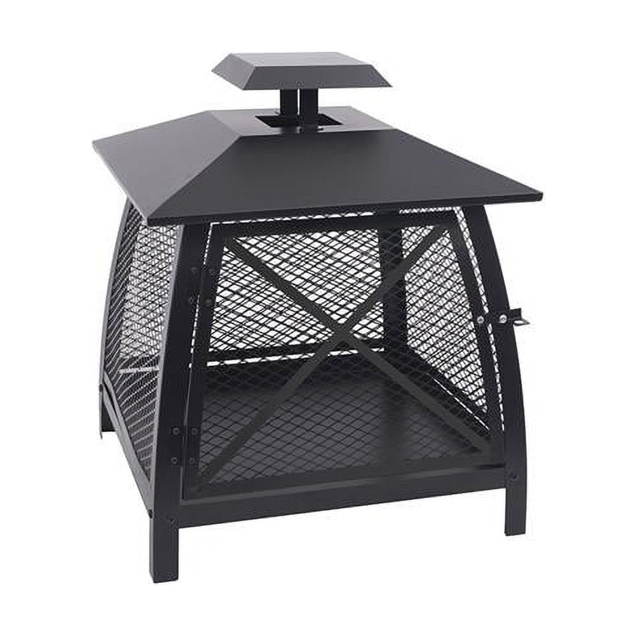 Blue Sky Outdoor Living 20" Square Decorative Steel Mesh Fireplace with ...