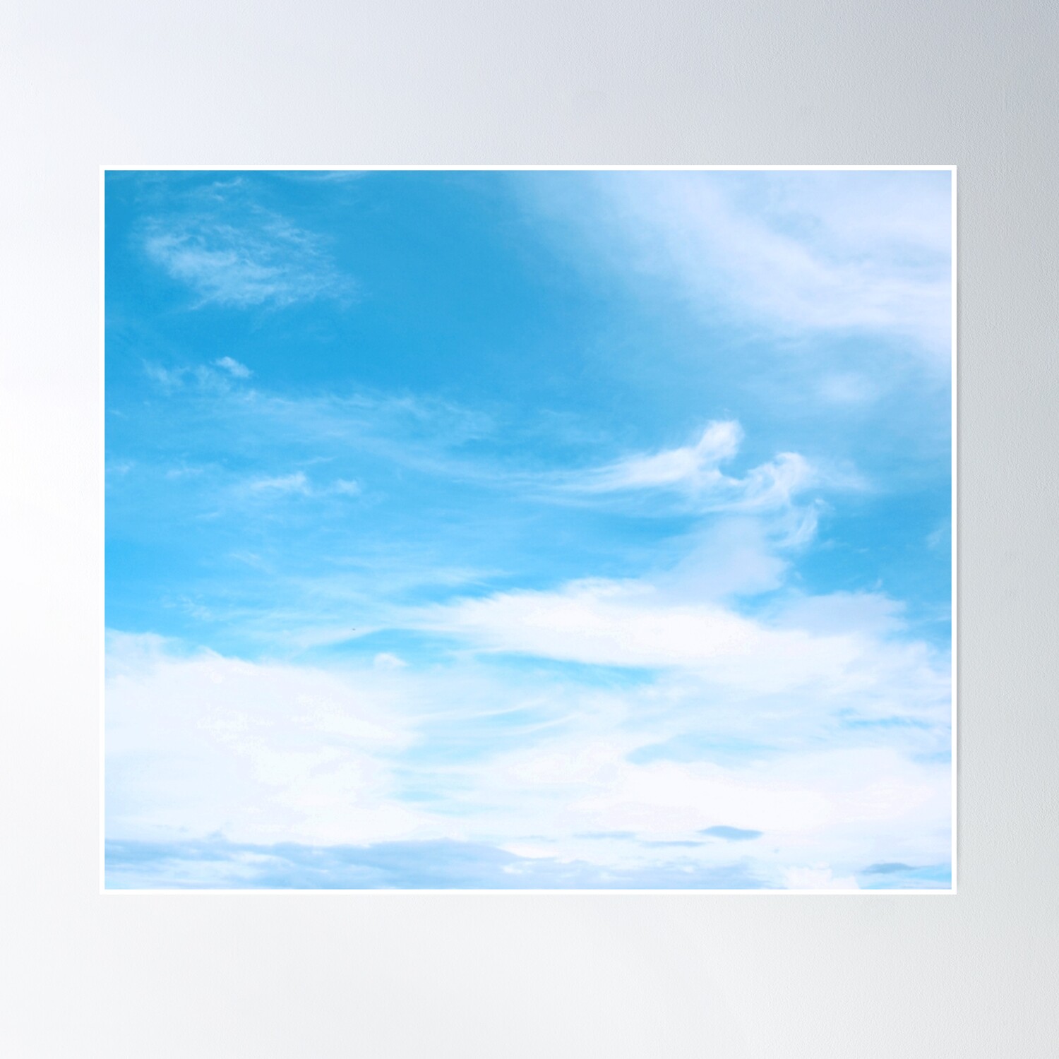 Blue Sky Poster Wall Art, Modern Wall Decor, 8x12 UNFRAMED - Walmart.com