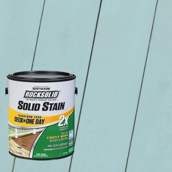 Blue Sky, Rust-Oleum RockSolid 2X Solid Exterior Wood Deck Stain ...
