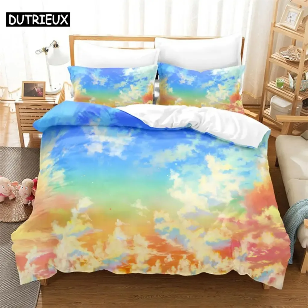 Blue Sky Scery Bedding Set Duvet Cover Set Kids Bedding Digital ...